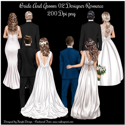 4 Bride And Groom 02 Designer Resource - CUP1155122_58488 | Craftsuprint