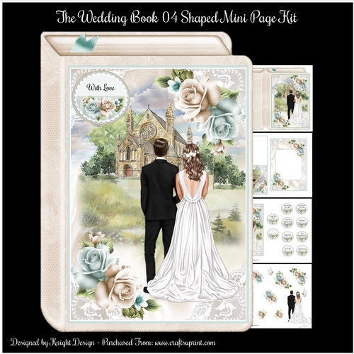 The Wedding Book 04 Shaped Mini Page Kit - CUP1156728_58488 | Craftsuprint