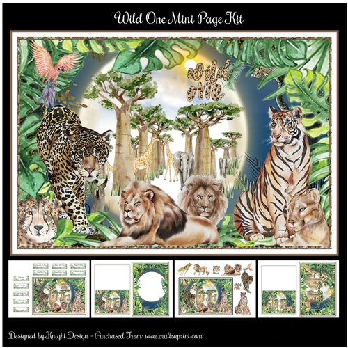 Wild One Mini Page Kit - CUP1157048_58488 | Craftsuprint