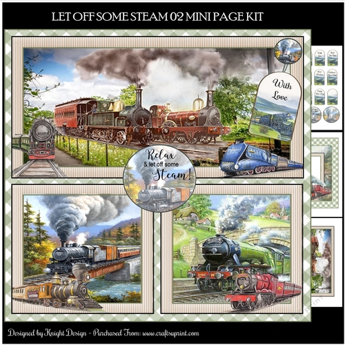 Let Off Some Steam 02 Mini Page Kit - CUP1157711_58488 | Craftsuprint