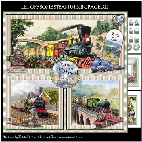 Let Off Some Steam 04 Mini Page Kit - CUP1157713_58488 | Craftsuprint
