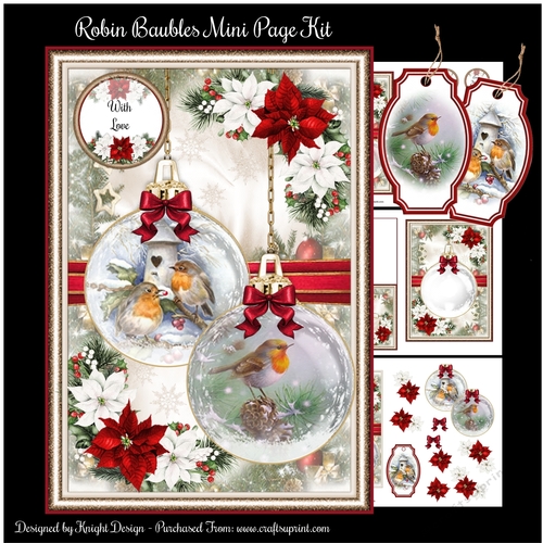 Robin Baubles Mini Page Kit - CUP1164537_58488 | Craftsuprint