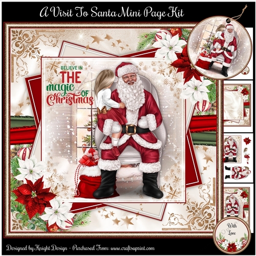 A Visit To Santa Mini Page Kit - CUP1165877_58488 | Craftsuprint