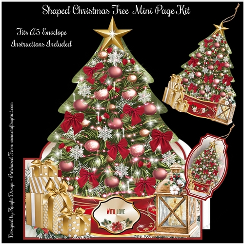 Shaped Christmas Tree Mini Page Kit - CUP1168618_58488 | Craftsuprint