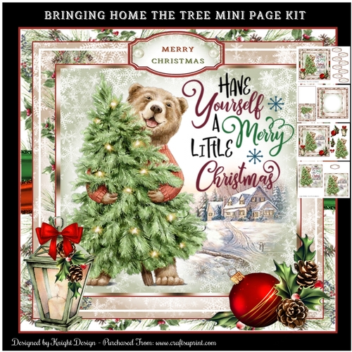 Bringing Home The Tree Mini Page Kit - CUP1173480_58488 | Craftsuprint