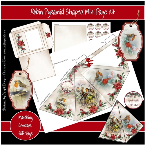 Robin Pyramid Shaped Mini Page Kit - CUP1174226_58488 | Craftsuprint