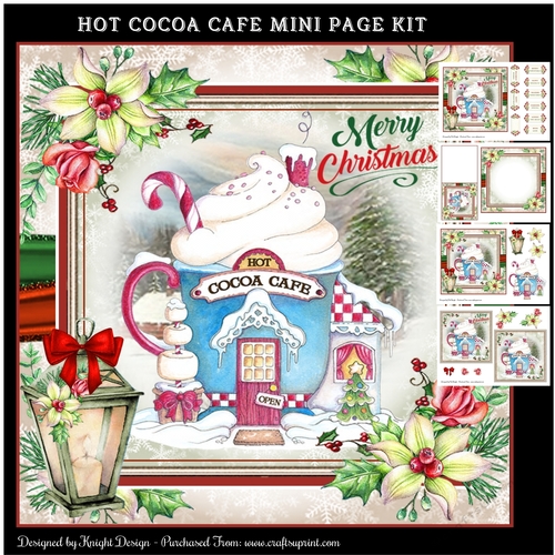Hot Cocoa Cafe Mini Page Kit - CUP1178462_58488 | Craftsuprint