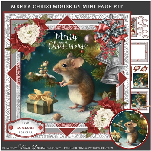 Merry Christmouse 04 Mini Page Kit - CUP1183679_58488 | Craftsuprint