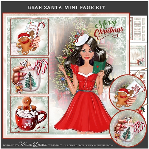Dear Santa Mini Page Kit - CUP1185049_58488 | Craftsuprint