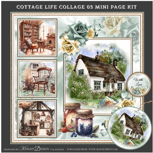 Cottage Life Collage 03 Mini Page Kit - CUP1189760_58488 | Craftsuprint