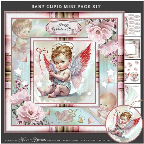 Baby Cupid Mini Page Kit - CUP1191199_58488 | Craftsuprint
