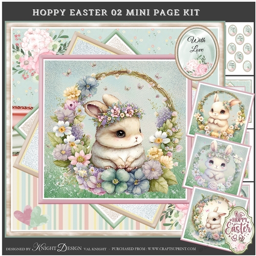 Hoppy Easter 02 Mini Page Kit - CUP1195650_58488 | Craftsuprint