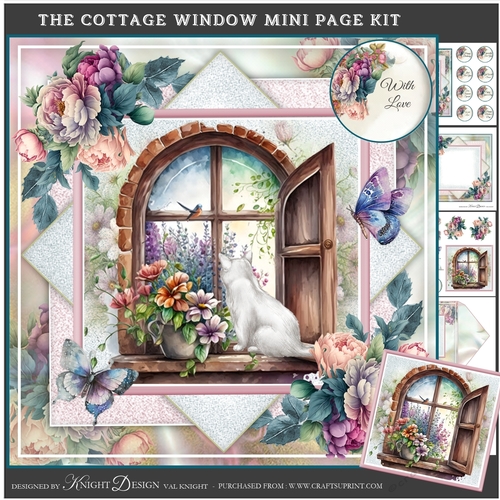 The Cottage Window Mini Page Kit - CUP1196425_58488 | Craftsuprint