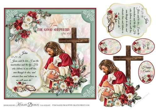 The Good Shepherd Card Front With Decoupage - CUP1196529_58488 ...