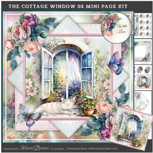 The Cottage Window 02 Mini Page Kit - CUP1197116_58488 | Craftsuprint
