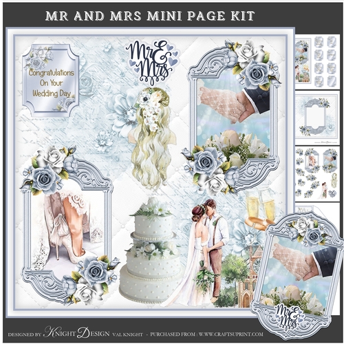 Mr & Mrs Mini Page Kit - CUP1198848_58488 | Craftsuprint