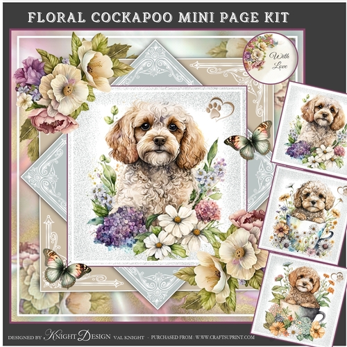 Floral Cockapoo Mini Page Kit - CUP1200640_58488 | Craftsuprint