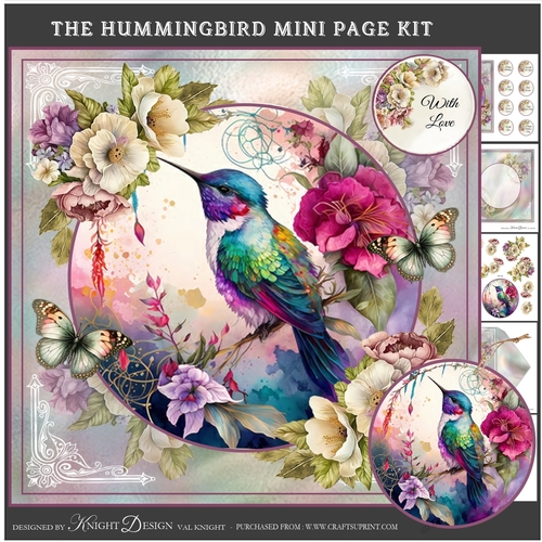 The Hummingbird Mini Page Kit - CUP1205665_58488 | Craftsuprint