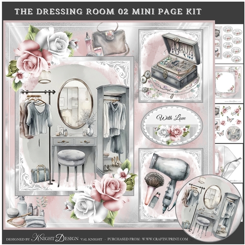 The Dressing Room 02 Mini Page Kit - CUP1212020_58488 | Craftsuprint