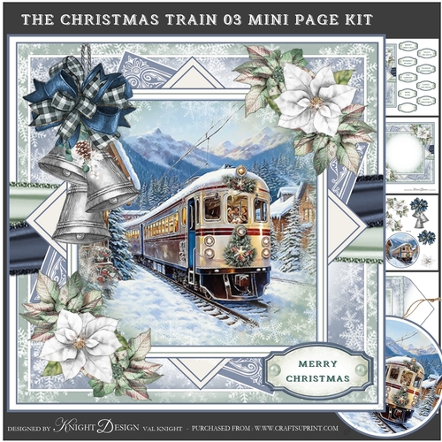 The Christmas Train 03 Mini Page Kit - CUP1219882_58488 | Craftsuprint