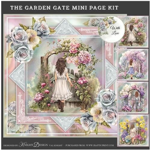 The Garden Gate Mini Page Kit - CUP1221015_58488 | Craftsuprint