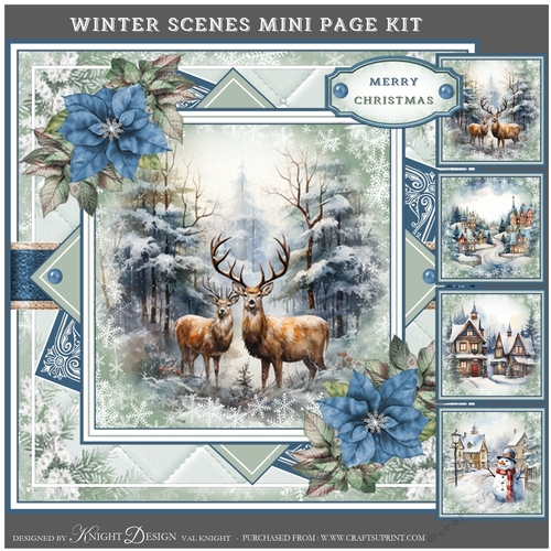 Winter Scenes Mini Page Kit - CUP1223483_58488 | Craftsuprint
