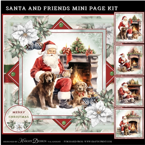 Santa And Friends Mini Page Kit - CUP1224720_58488 | Craftsuprint