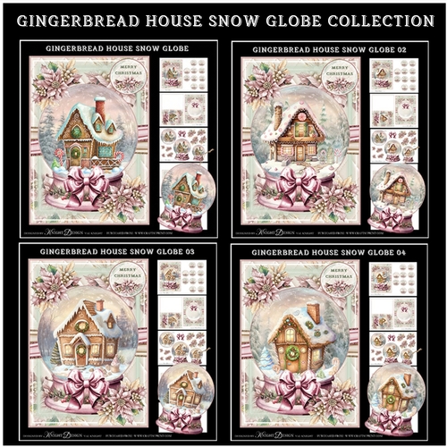 Gingerbread House Snow Globe Collection - CUP1249258_58488 | Craftsuprint