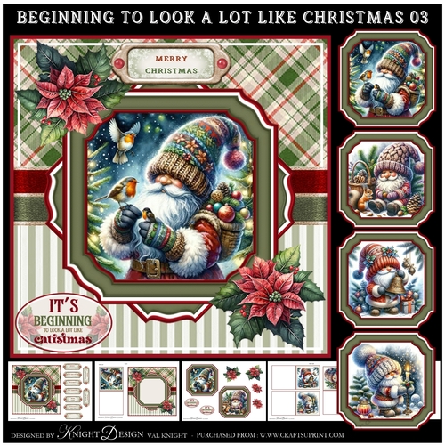 Its BeginingTo Look A Lot Like Christmas 03 Mini Page Kit - CUP1263545 ...
