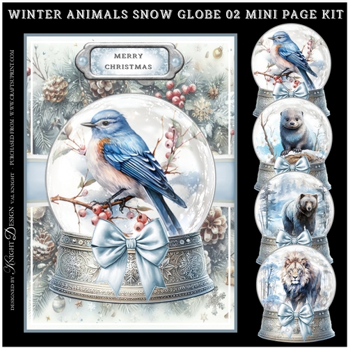 Winter Animals Snow Globe 02 Mini Page Kit - CUP1266177_58488 ...
