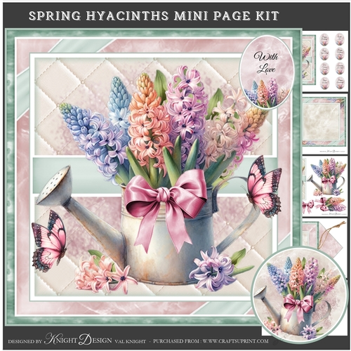 Spring Hyacinths Mini Page Kit - CUP1279601_58488 | Craftsuprint