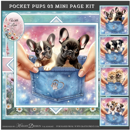 Pocket Pups 03 Mini Page Kit - CUP1283078_58488 | Craftsuprint