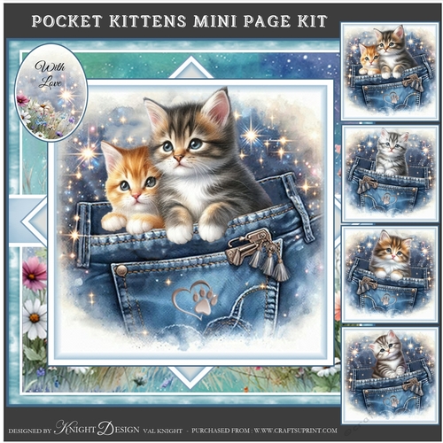 Pocket Kittens Mini Page Kit - CUP1283112_58488 | Craftsuprint