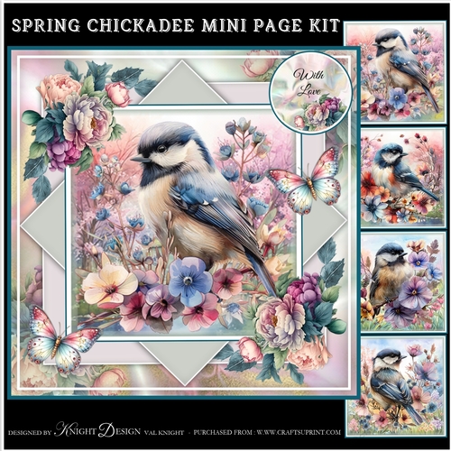 Spring Chickadee Mini Page Kit - CUP1288425_58488 | Craftsuprint