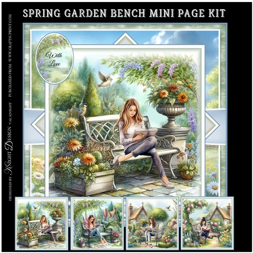 Spring Garden Bench Mini Page Kit - CUP1295737_58488 | Craftsuprint