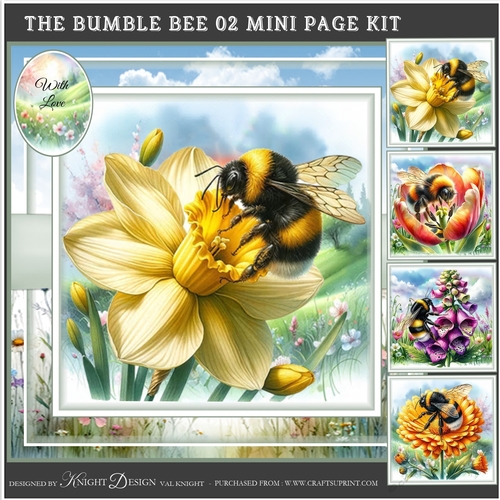 The Bumble Bee 02 Mini Page Kit - CUP1299485_58488 | Craftsuprint