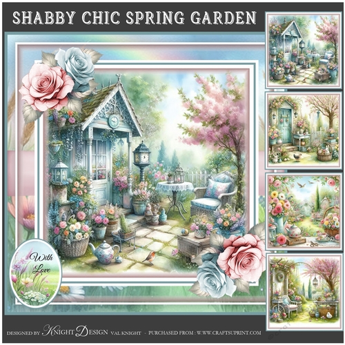 Shabby Chic Spring Garden Mini Page Kit - CUP1303709_58488 | Craftsuprint