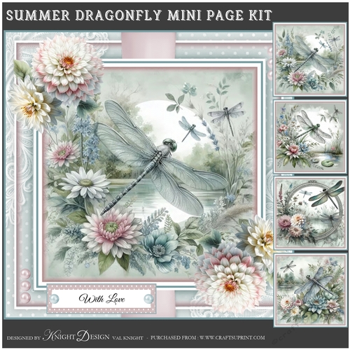 Summer Dragonflies Mini Page Kit - CUP1304796_58488 | Craftsuprint