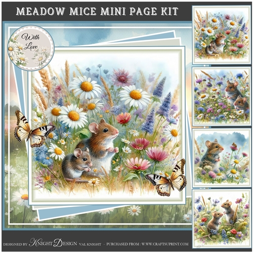 Meadow Mice Mini Page Kit - CUP1305619_58488 | Craftsuprint