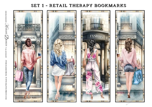 Retail Therapy Bookmarks Set 1 - CUP1308131_58488 | Craftsuprint