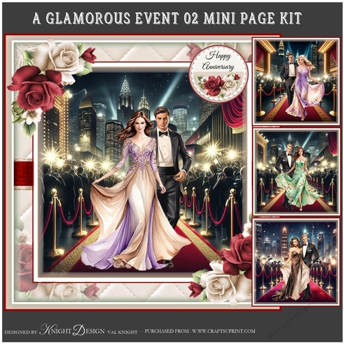 A Glamorous Event 02 Mini Page Kit - CUP1330482_58488 | Craftsuprint