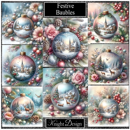 Festive Baubles - CUP1346228_58488 | Craftsuprint
