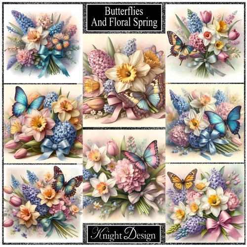 Butterflies And Floral Spring - CUP1350313_58488 | Craftsuprint