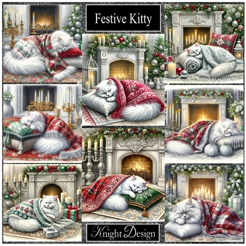 Festive Kitty - CUP1353126_58488 | Craftsuprint