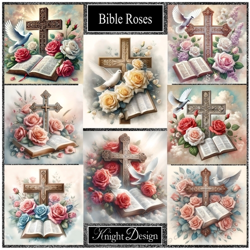 Bible And Roses - CUP1354441_58488 | Craftsuprint