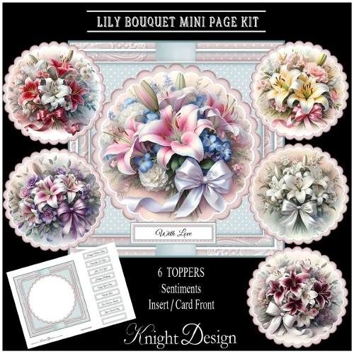 Lily Bouquet Mini Page Kit - CUP1364346_58488 | Craftsuprint
