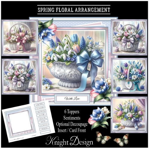 Spring Floral Arrangement Mini Page Kit - CUP1367716_58488 | Craftsuprint