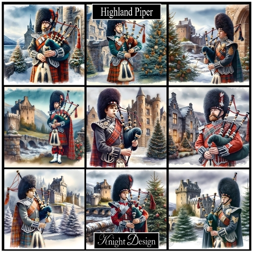 The Highland Piper - CUP1381182_58488 | Craftsuprint