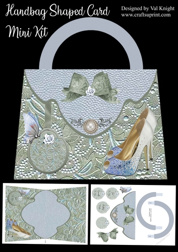 Handbag Shaped Card Mini Kit - CUP948091_58488 | Craftsuprint