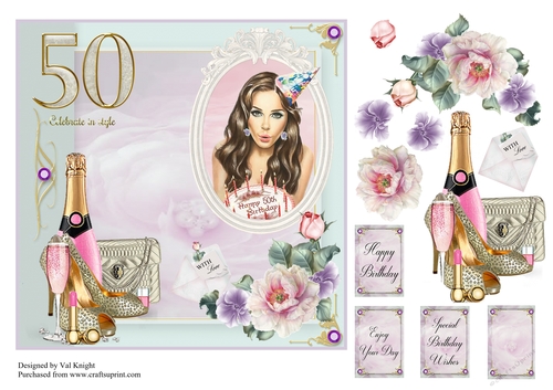 50th Birthday - Celebrate In Style - CUP977321_58488 | Craftsuprint